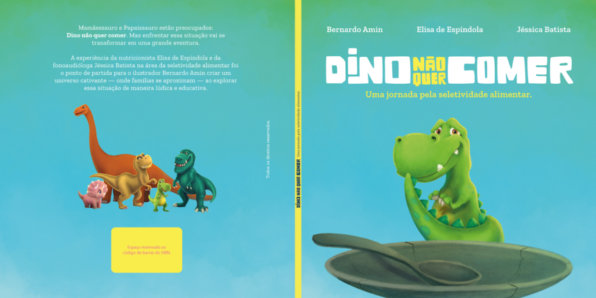 Catarinenses lançam livro infantil sobre seletividade alimentar Catarinenses lançam livro infantil sobre seletividade alimentar